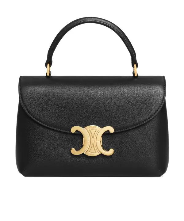 Celine Teen Nino Bag In Supple Grained Calfskin - Black