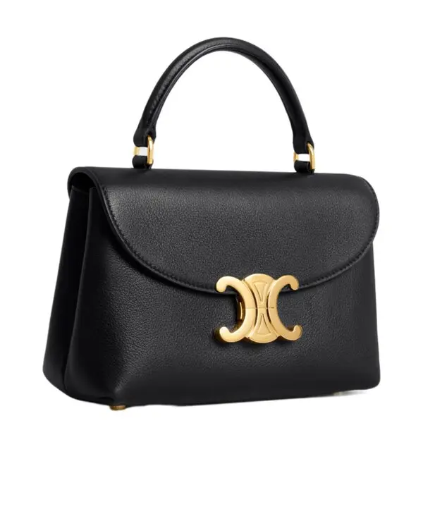 Celine Teen Nino Bag In Supple Grained Calfskin - Black