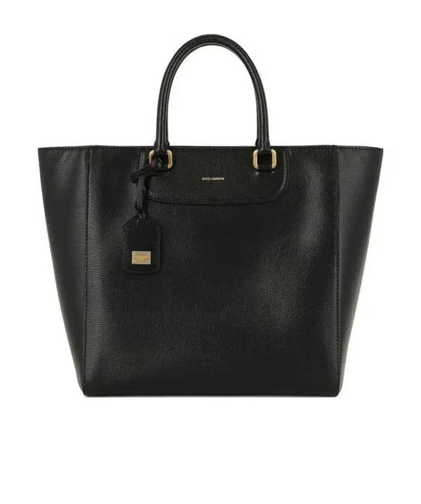 Dolce & Gabbana Logo Detail Handbag - Black