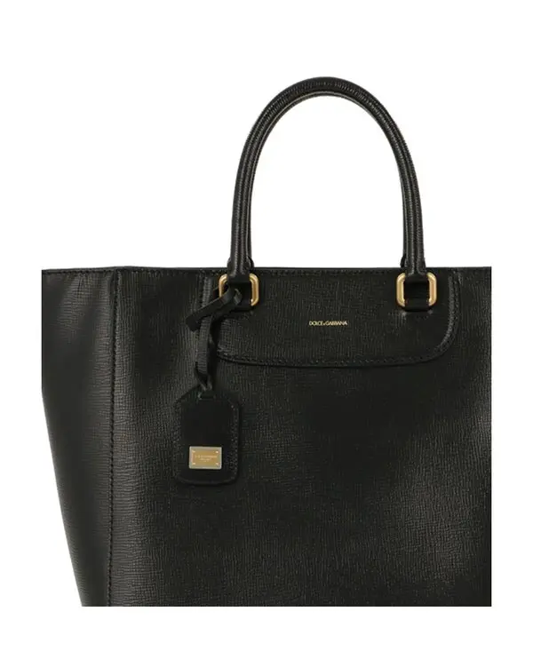 Dolce & Gabbana Logo Detail Handbag - Black