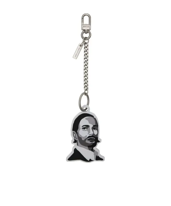 Marc Jacobs Charm Keychain With Engraved Logo