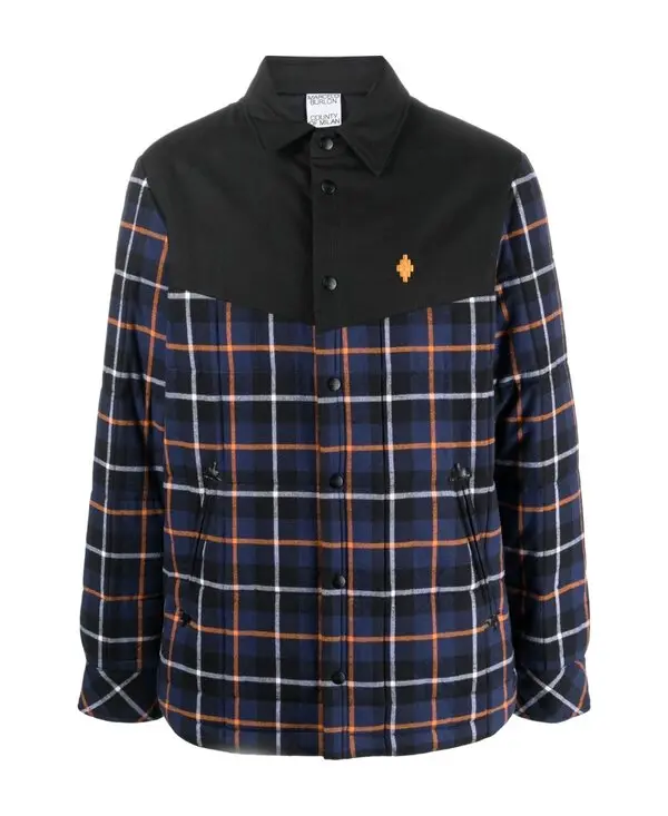 MARCELO BURLON COUNTY OF MILAN Cross Checked Overshirt