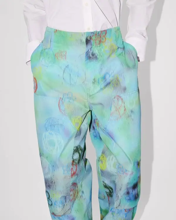 Kenzo X Futura 2000 Graphic Double Knee Pants