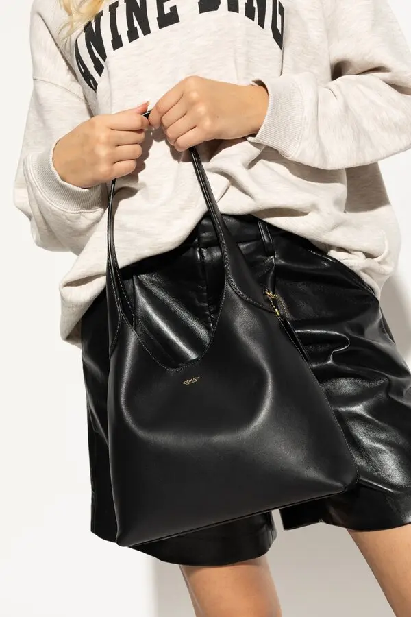 COACH Minimal Hobo Shoulder Bag - Black