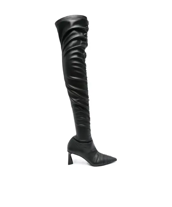 Stella McCartney Elsa Ruched Thigh-high Boots