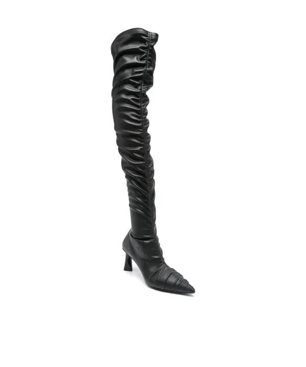 Stella McCartney Elsa Ruched Thigh-high Boots