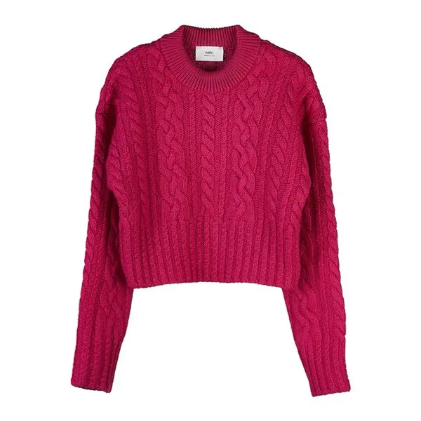 Ami Cable-knit Virgin Wool Jumper