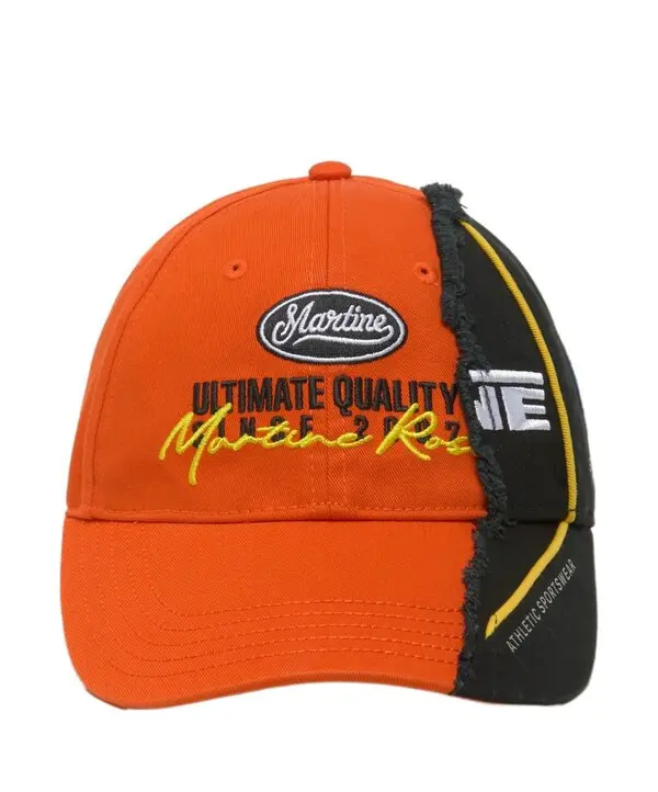 Martine Rose Collage Baseball Cap - Orange