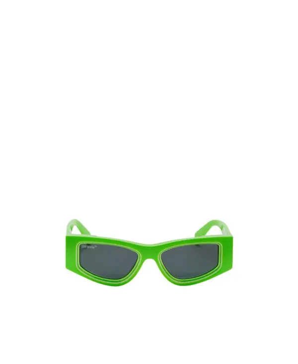 Off-White Box Logo Sunglasses - Green