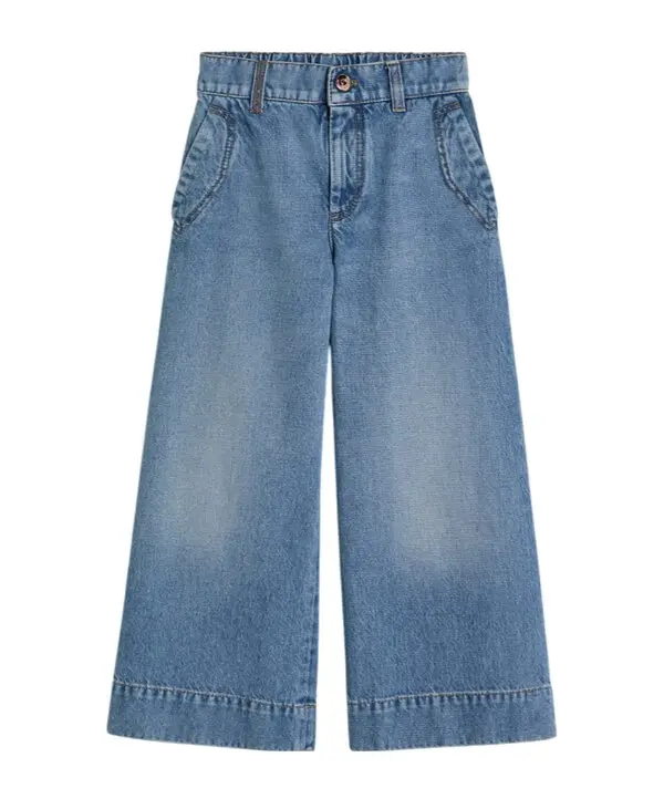 Brunello Cucinelli Monili Trim Flared Jeans - Denim