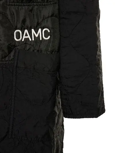 OAMC Re:work Long-lined Quilted Jacket With Logo Detail