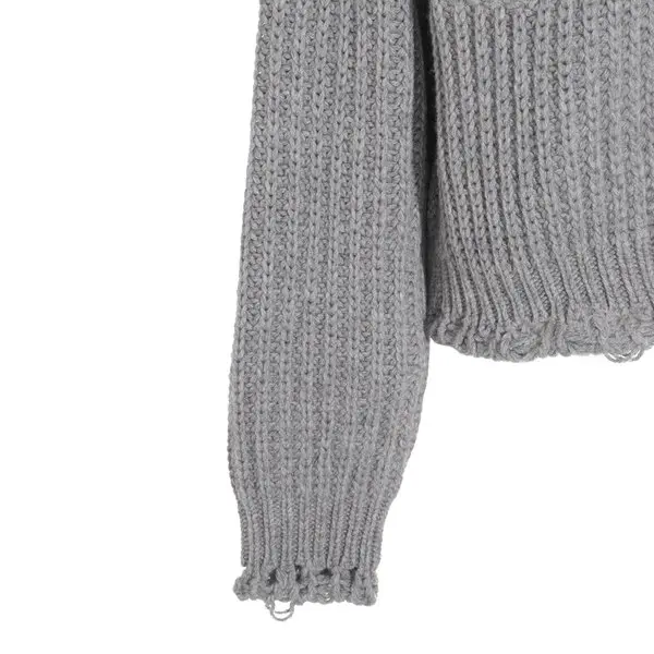 Blumarine Fur Insert Knit Cardigan