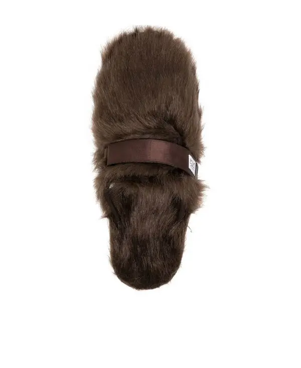 Suicoke Zavo Zeu Flat Slippers With Logo Patch - Brown
