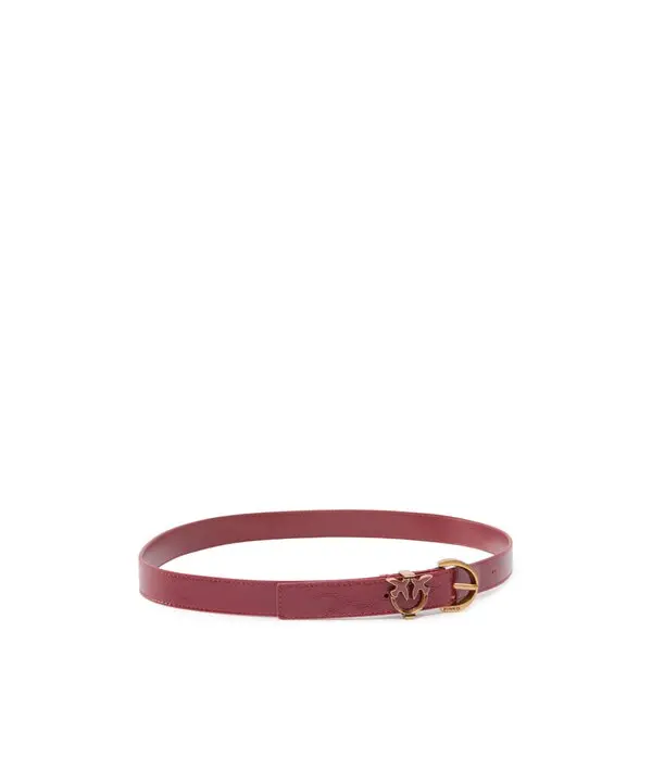 Pinko Love Birds Buckled Leather Belt