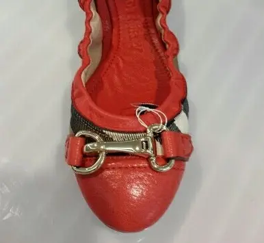 Burberry Round Toe Ballerina Flats