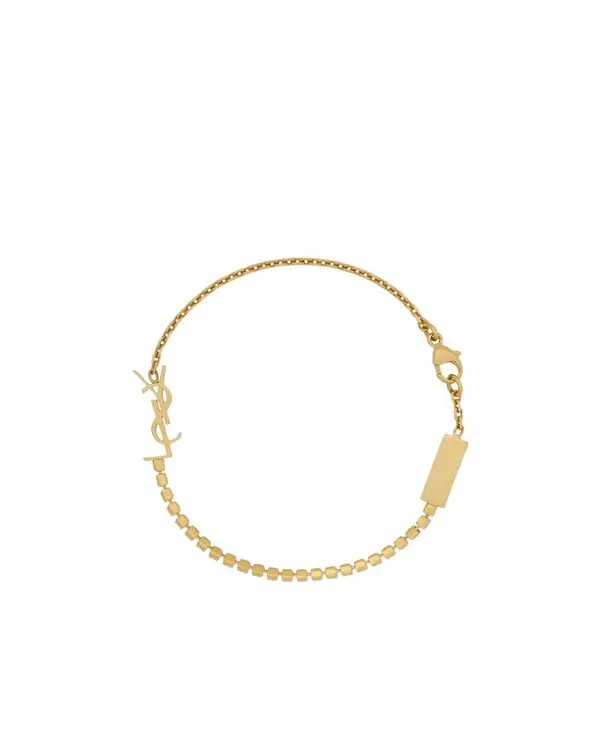 Saint Laurent Cassandre Charm Bracelet - Yellow