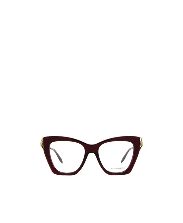 Alexander McQueen Cat Eye Eyeglasses - Brown