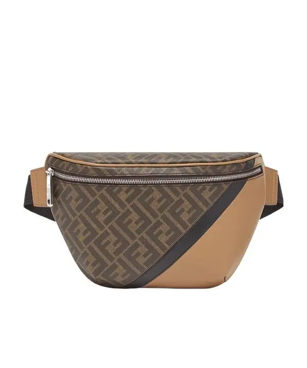 Fendi Monogram Belt Bag - Brown