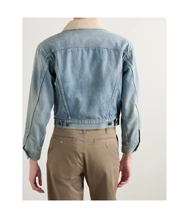 THE ROW Lapel Long Sleeve Denim Jacket