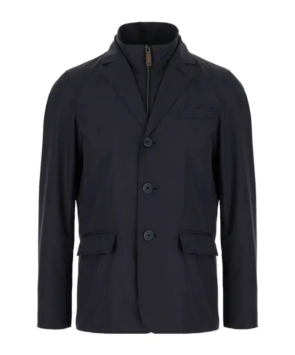 Herno Long-sleeved Casual Jacket - Black