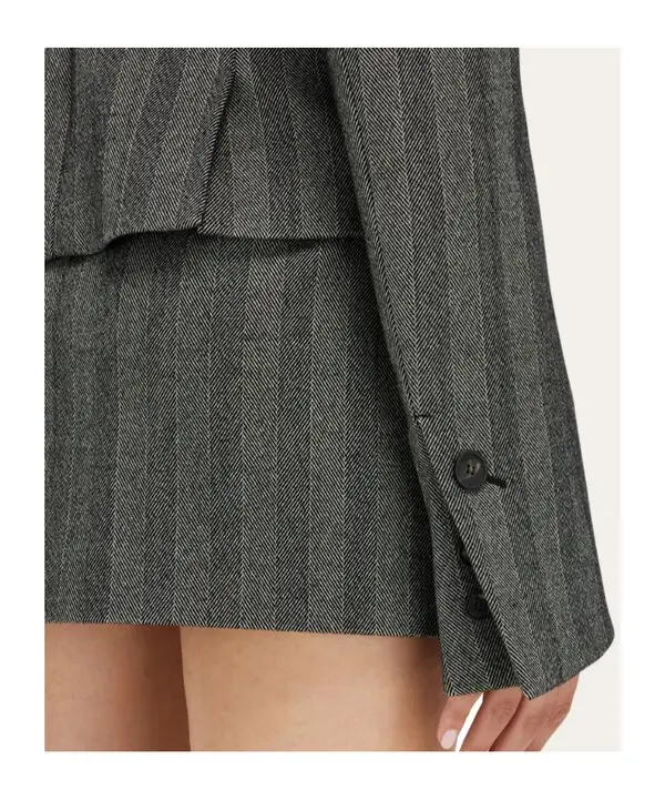 FERRAGAMO Single-breasted Blazer - Black/sand