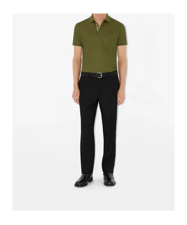 Burberry Logo Embroidered Short-sleeved Polo Shirt