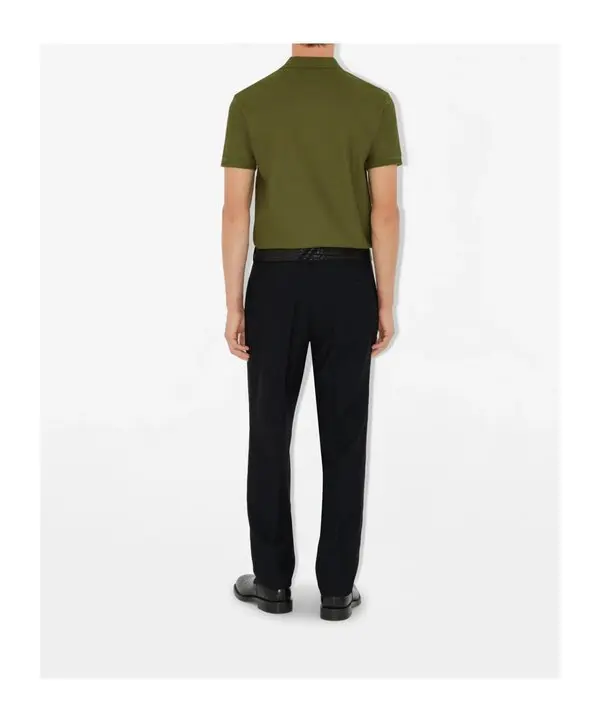 Burberry Logo Embroidered Short-sleeved Polo Shirt