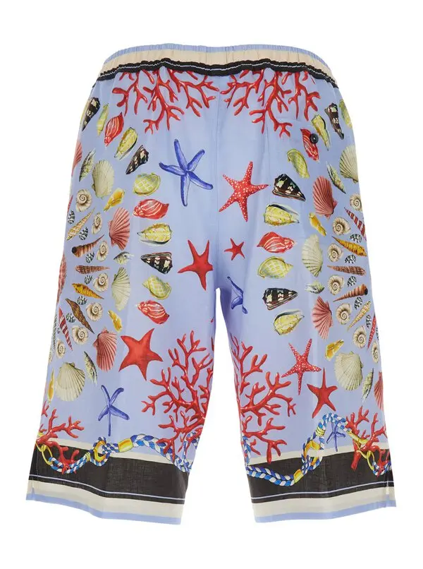 Dolce & Gabbana Graphic Print Shorts - Blue