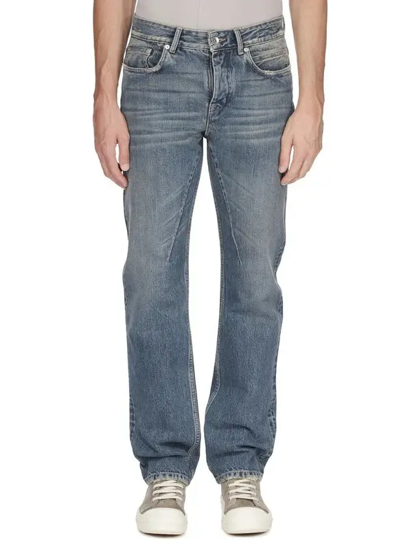 Rick Owens Fog Cut Jeans - Washed Indigo