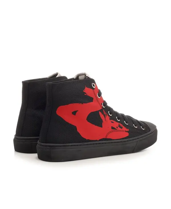 VIVIENNE WESTWOOD Side-print High-top Sneakers
