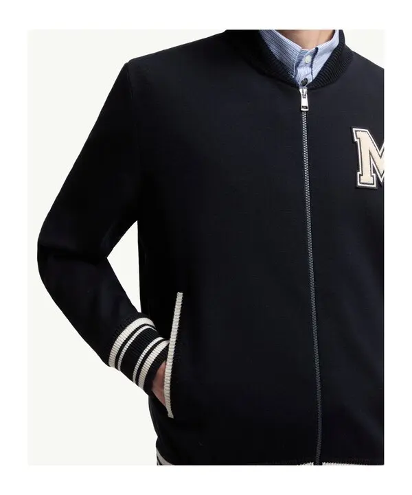 Moncler Logo Patch Bomber Jacket