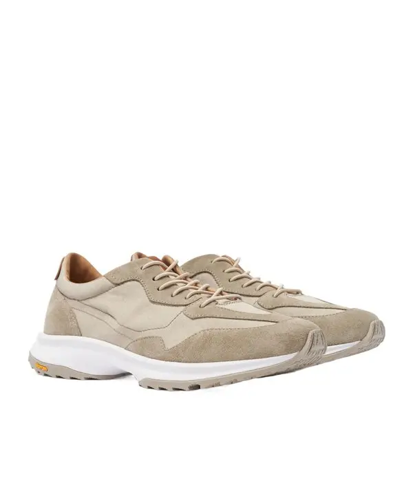 SCAROSSO Achille Lace-up Sneakers - Beige