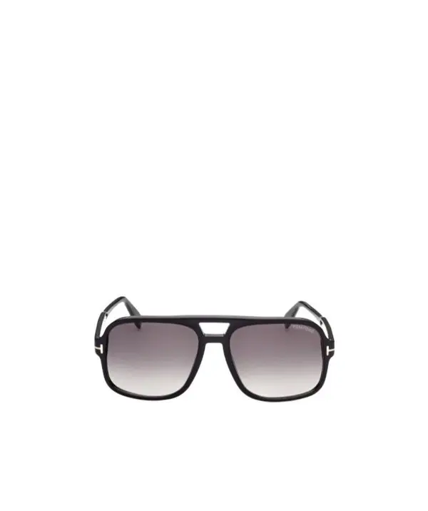 TOM FORD Falconer Square Frame Sunglasses - Gray