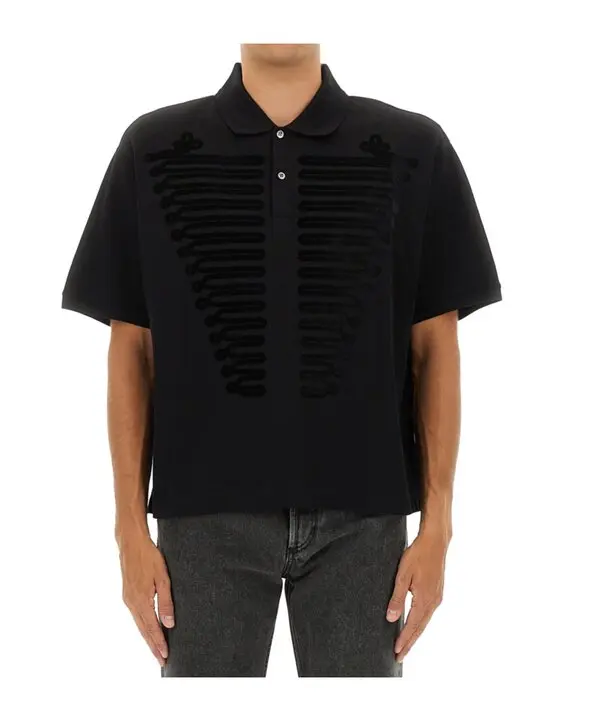 Alexander McQueen Graphic Printed Short Sleeved Polo Shirt