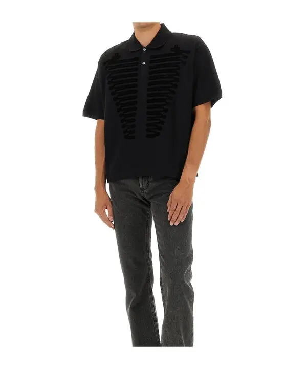 Alexander McQueen Graphic Printed Short Sleeved Polo Shirt