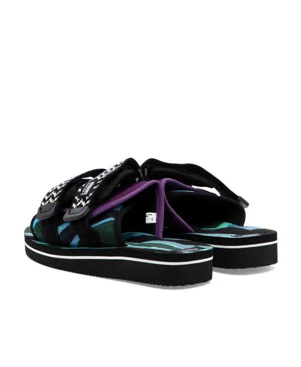 Suicoke Double-belt Slide Sandals - Black