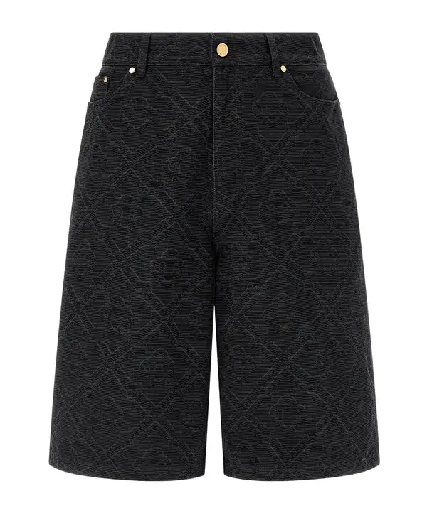 Casablanca Monogram Bermuda Shorts - Black