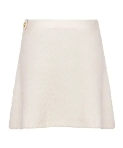 Dior Flared Mini Skirt With Logo Detail - Beige