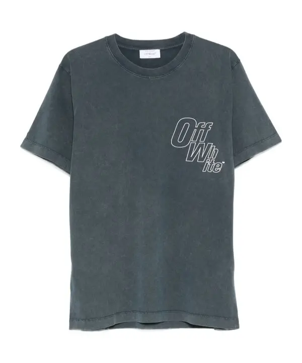 Off-White Outline-arrow Logo-print T-shirt