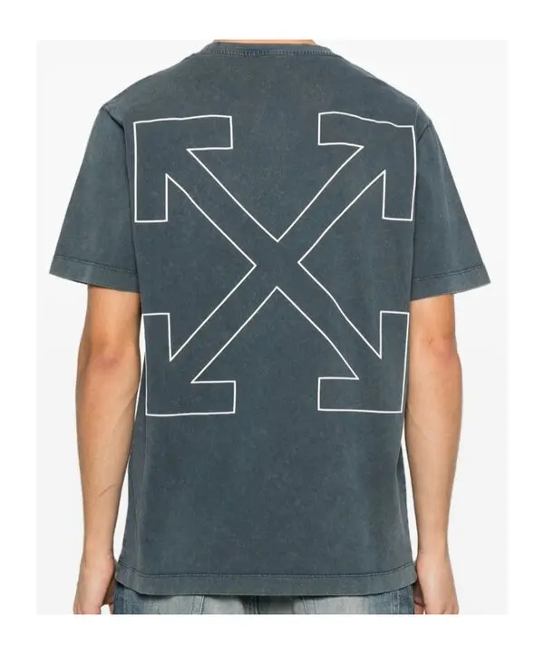 Off-White Outline-arrow Logo-print T-shirt