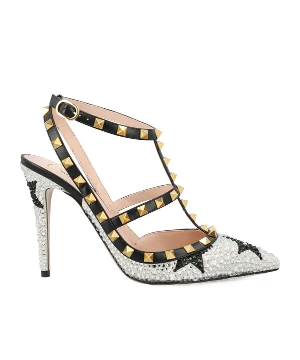 Valentino Garavani Rockstud Embellished Pointed Toe Pumps