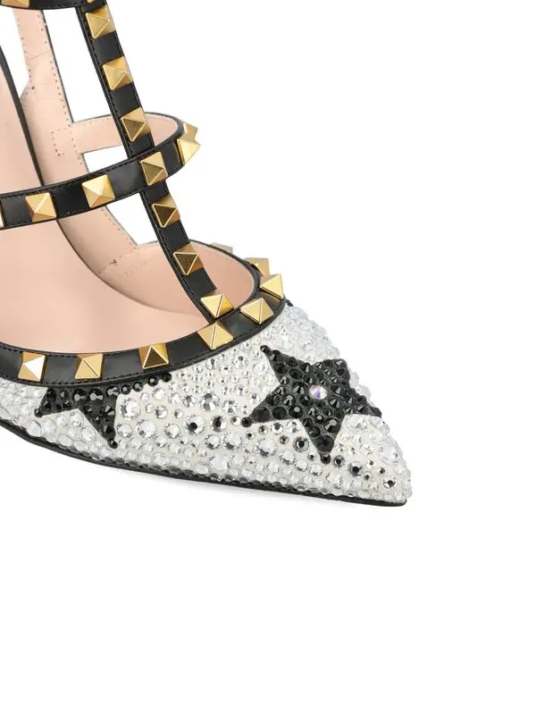 Valentino Garavani Rockstud Embellished Pointed Toe Pumps