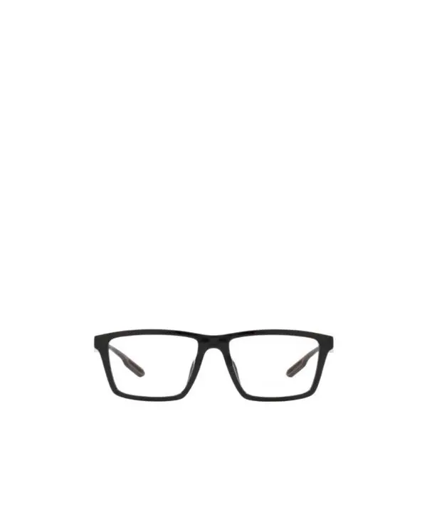 Emporio Armani Rectangle-frame Clip-on Glasses - Black