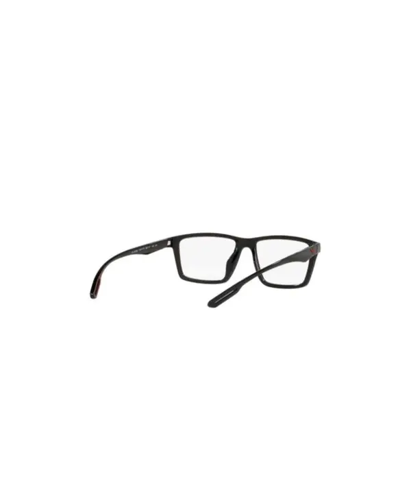 Emporio Armani Rectangle Frame Clip-on Glasses - Black