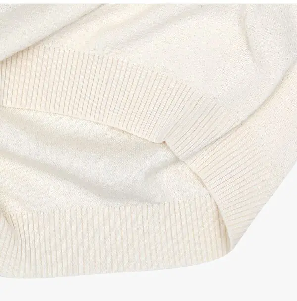 Stone Island Logo Patch Crew Neck Knitted Sweater - Ivory