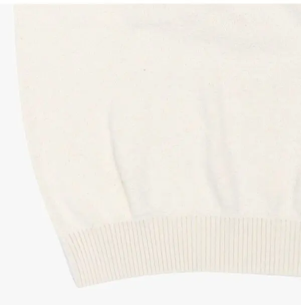 Stone Island Logo Patch Crew Neck Knitted Sweater - Ivory