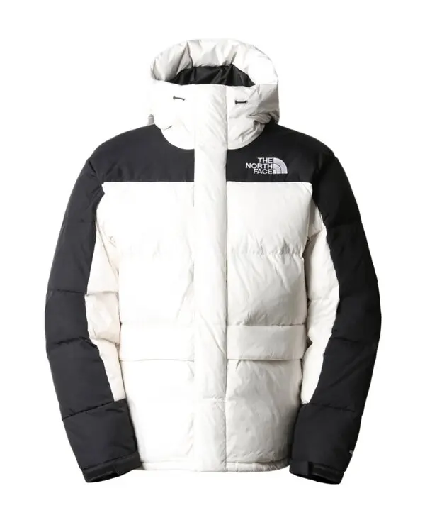 The North Face Logo Embroidered Zipped Puffer Jacket - White
