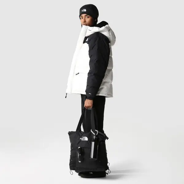 The North Face Logo Embroidered Zipped Puffer Jacket - White