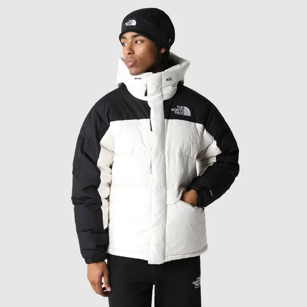 The North Face Logo Embroidered Zipped Puffer Jacket - White