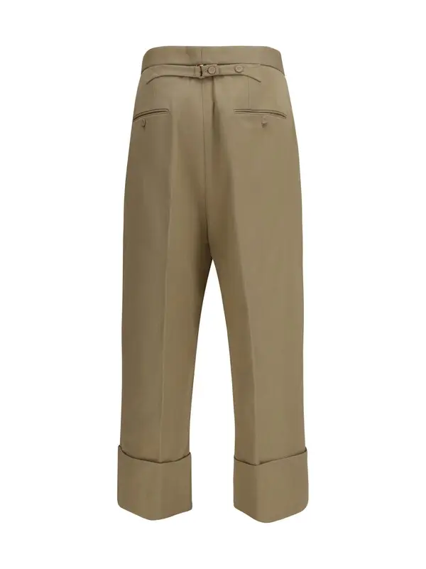 Thom Browne High Rise Double Pleated Trousers